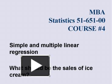 Simple and multiple linear regression presentation | free to download