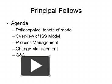PPT – Principal Fellows PowerPoint presentation | free to view - id ...