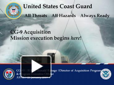 United States Coast Guard presentation | free to view