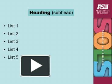 PPT – Heading subhead PowerPoint presentation | free to view - id ...