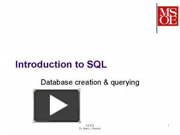 PPT – CS-422 Dr. Mark L. Hornick PowerPoint presentation | free to view ...