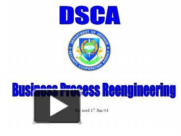 DSCA presentation | free to view