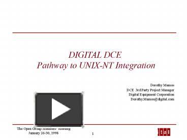 The Open Group Members Meeting presentation | free to download