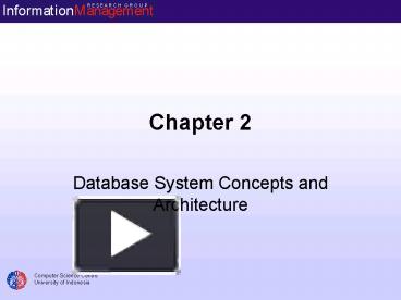 Database System Concepts and Architecture presentation | free to view