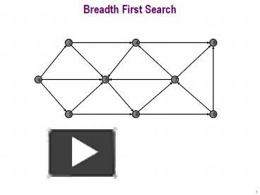 Breadth First Search presentation | free to download