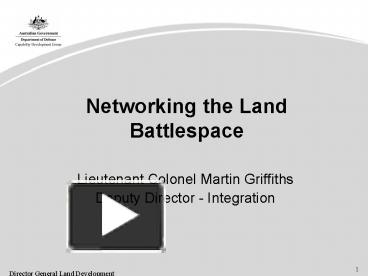 PPT – Networking the Land Battlespace PowerPoint presentation | free to ...