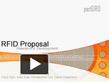 RFID Proposal presentation | free to view