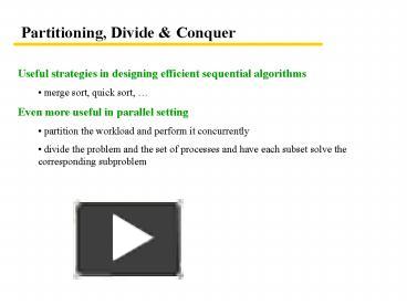 PPT – Partitioning, Divide PowerPoint presentation | free to view - id ...