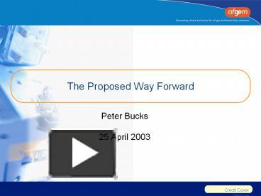 PPT – The Proposed Way Forward PowerPoint presentation | free to view ...
