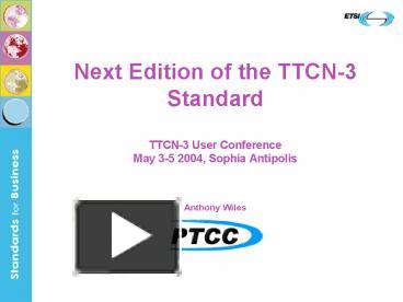 PPT – Anthony Wiles PowerPoint presentation | free to view - id: 13c2d3 ...