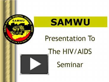 SAMWU presentation | free to view