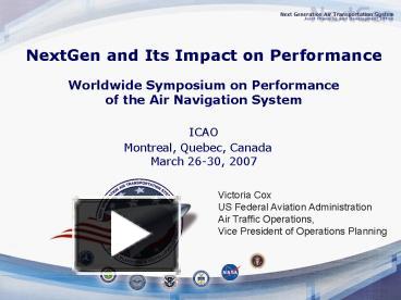 PPT – NextGen and Its Impact on Performance PowerPoint presentation ...
