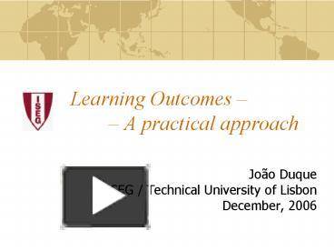 Learning Outcomes presentation | free to view