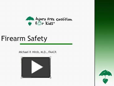 Firearm Safety presentation | free to download