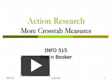 PPT – Action Research More Crosstab Measures PowerPoint presentation ...