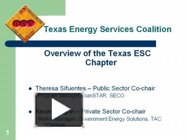 PPT – Overview of the Texas ESC Chapter PowerPoint presentation | free ...