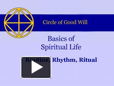 Routine, Rhythm, Ritual presentation | free to download