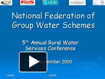 PPT – National Federation of Group Water Schemes PowerPoint ...