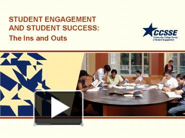 PPT – Engaging Community Colleges A First Look PowerPoint presentation ...