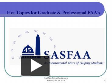 Hot Topics for Graduate presentation | free to view