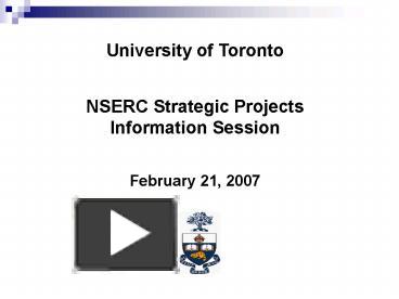 PPT – University of Toronto PowerPoint presentation | free to view - id ...