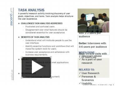 TASK ANALYSIS presentation | free to view
