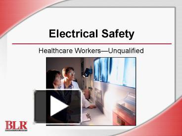 PPT – Electrical Safety PowerPoint presentation | free to download - id ...