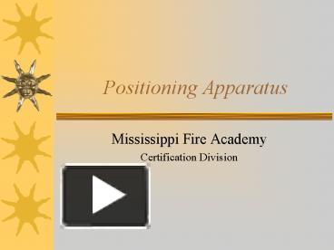 Positioning Apparatus presentation | free to view
