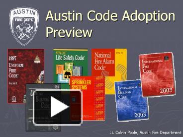 PPT – Austin Code Adoption Preview PowerPoint presentation | free to ...