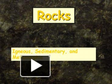 Rocks presentation | free to view