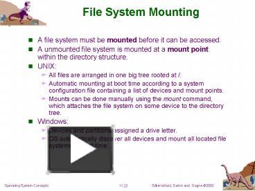 File System Mounting presentation | free to view
