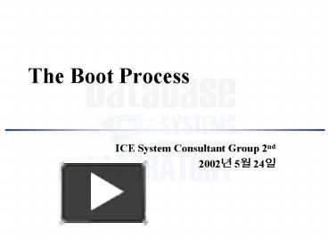 PPT – The Boot Process PowerPoint presentation | free to view - id ...