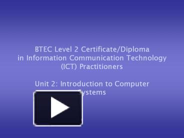 BTEC Level 2 Certificate/Diploma in Information Communication ...