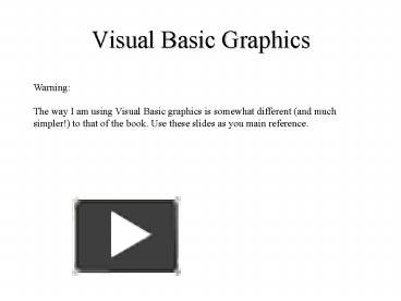 PPT – Visual Basic Graphics PowerPoint presentation | free to download ...