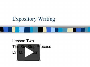 PPT – Expository Writing PowerPoint presentation | free to download ...
