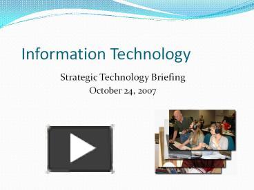 PPT – Information Technology PowerPoint presentation | free to view ...