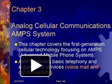 PPT – Chapter 3 Analog Cellular Communications AMPS System PowerPoint ...