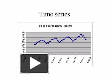 Time series presentation | free to view