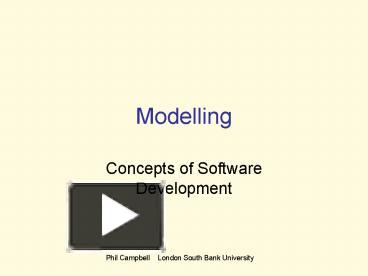 PPT – Modelling PowerPoint presentation | free to view - id: 1423f0-NDYyN