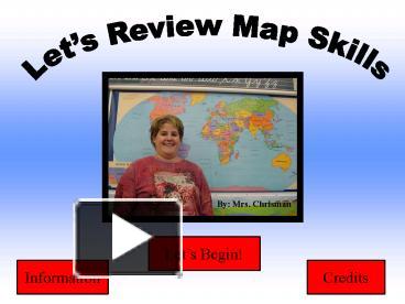 PPT – Lets Review Map Skills PowerPoint presentation | free to view ...