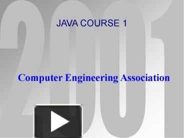 PPT – JAVA COURSE 1 PowerPoint presentation | free to download - id ...