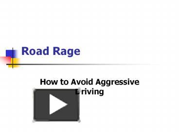 Road Rage presentation | free to download