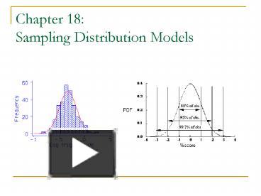 PPT – Chapter 18: Sampling Distribution Models PowerPoint presentation ...