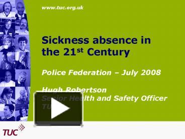 PPT – Sickness absence in the 21st Century PowerPoint presentation ...