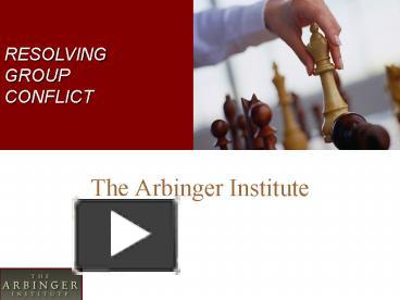 PPT – The Arbinger Institute PowerPoint presentation | free to view ...