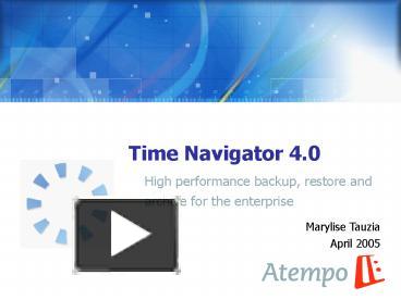 PPT – Time Navigator 4.0 PowerPoint presentation | free to view - id ...