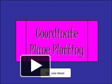 Coordinate Plane Plotting presentation | free to view