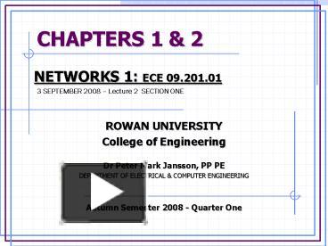 PPT – CHAPTERS 1 PowerPoint presentation | free to download - id ...