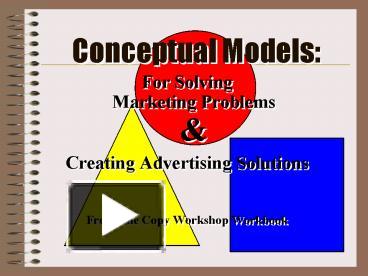 Conceptual Models: presentation | free to download
