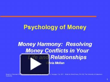 Psychology of Money presentation | free to view